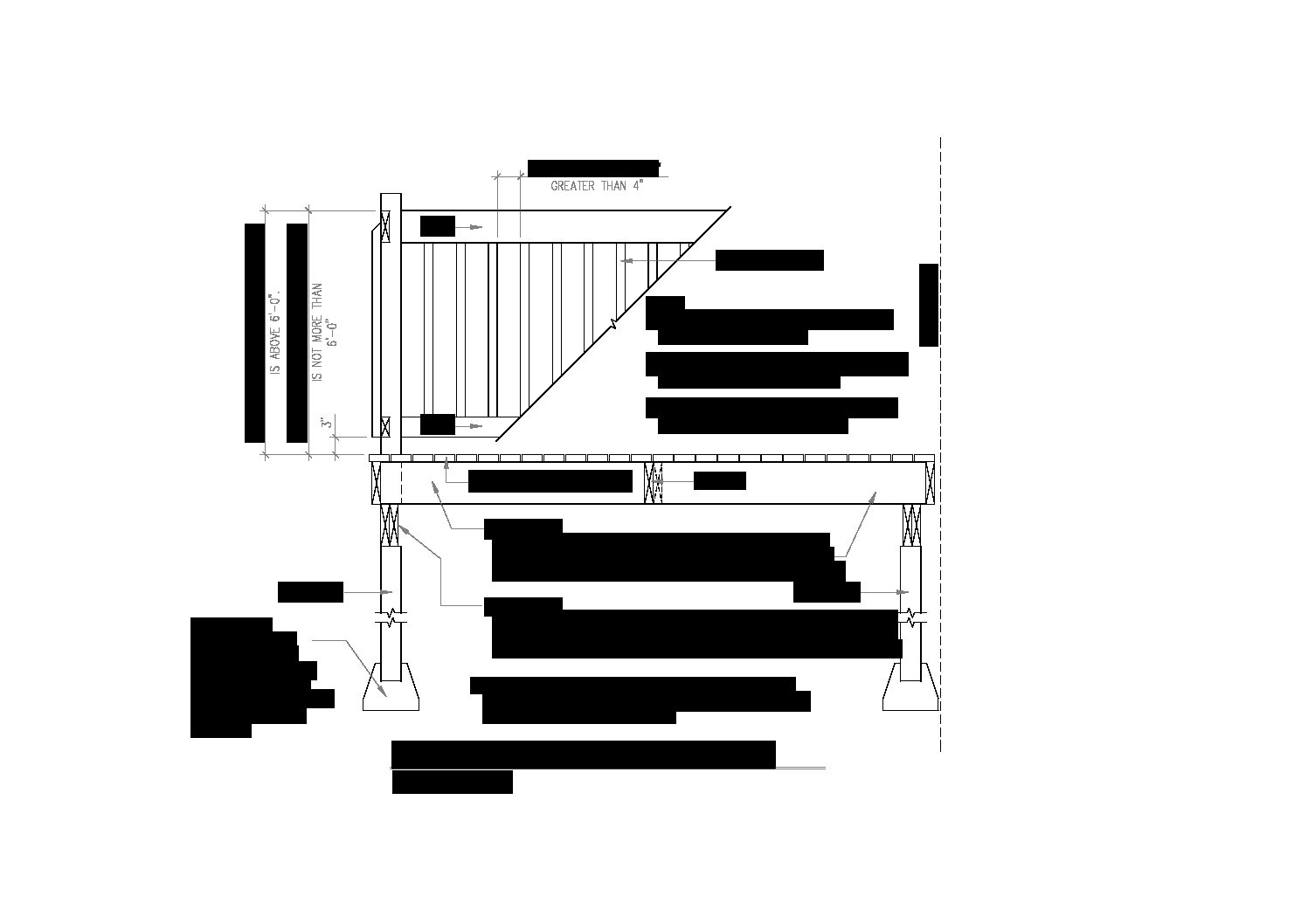 CAD1017 Standard residential deck detail – Vinyard3d