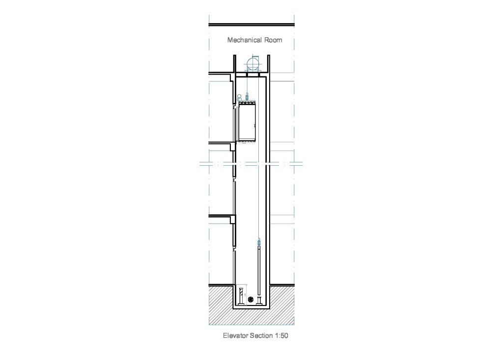 CAD1002- Elevator section – Vinyard3d
