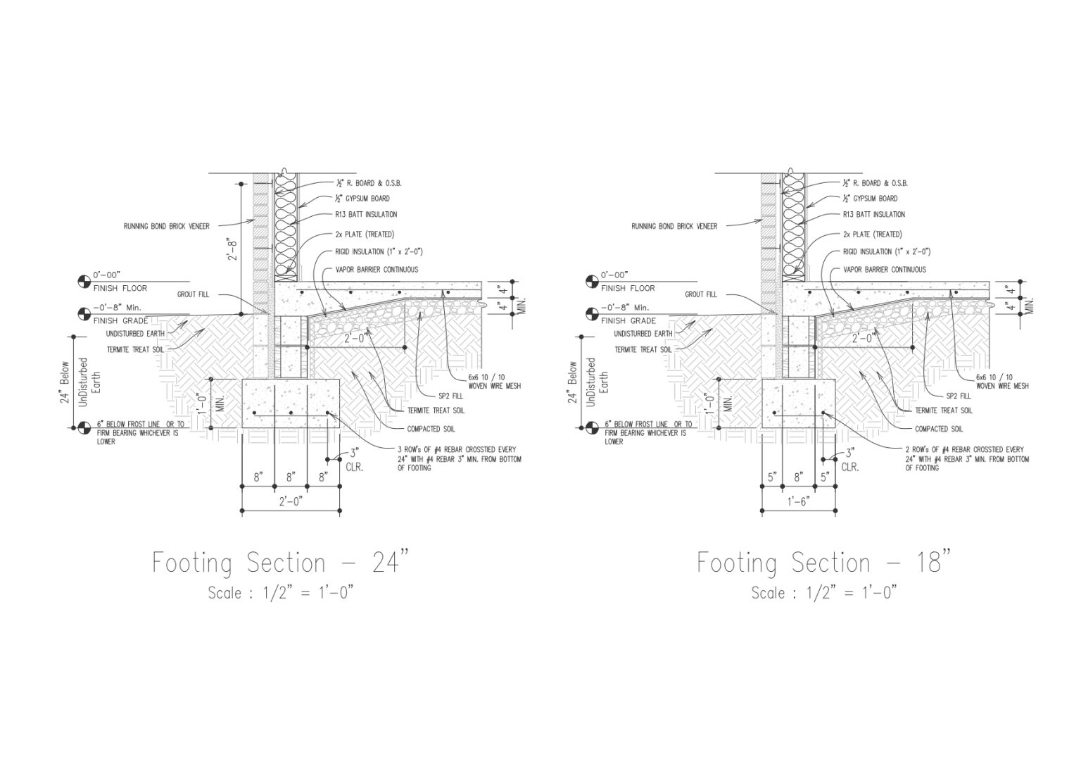 CAD1019 Footing section – Vinyard3d